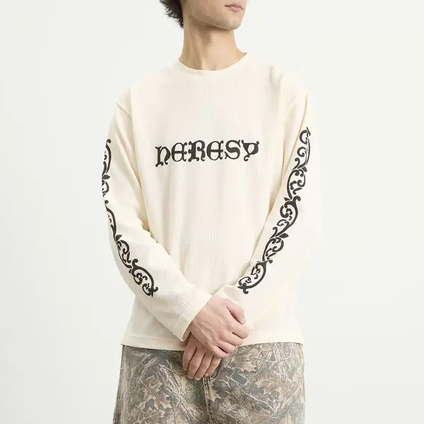 HERESY Wrought Long Sleeve Waffle T-shirt