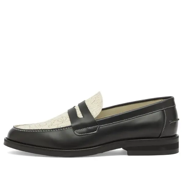 DUKE + DEXTER Wilde Ny Cafe Penny Loafer - Black