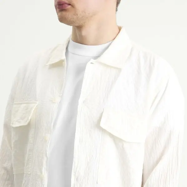 Universal Works Arten Seersucker Attendant Overshirt