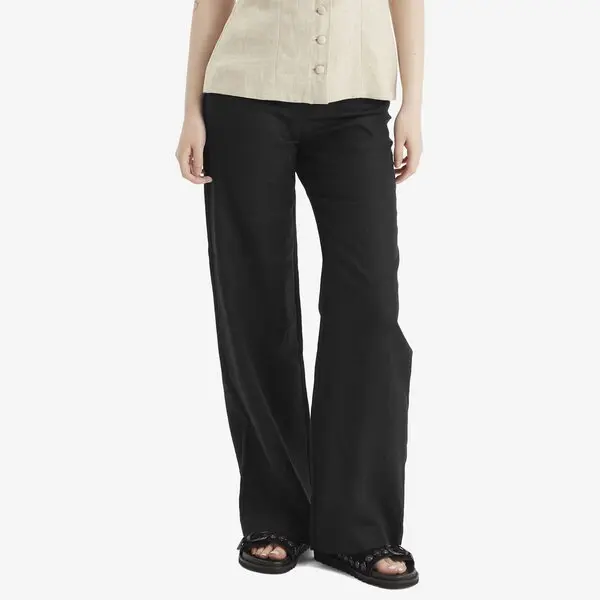 Faithfull The Brand Ilride Linen Pants - Black