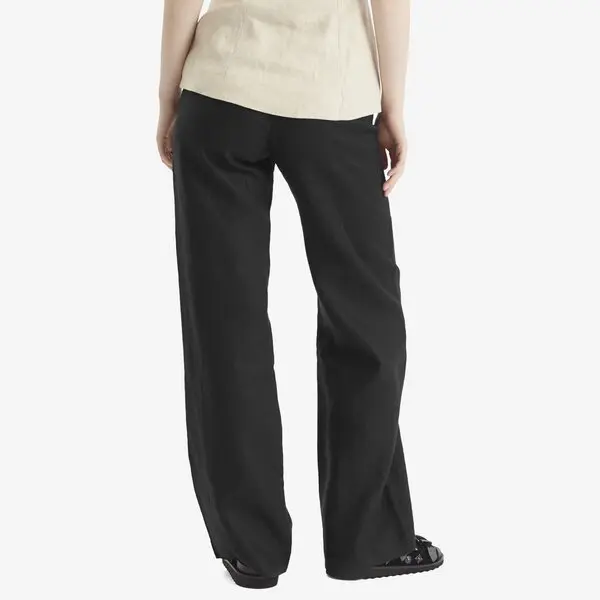 Faithfull The Brand Ilride Linen Pants - Black