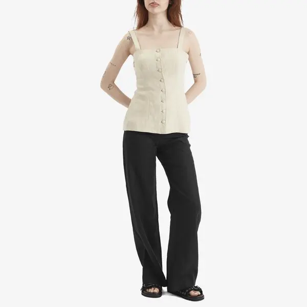 Faithfull The Brand Ilride Linen Pants - Black
