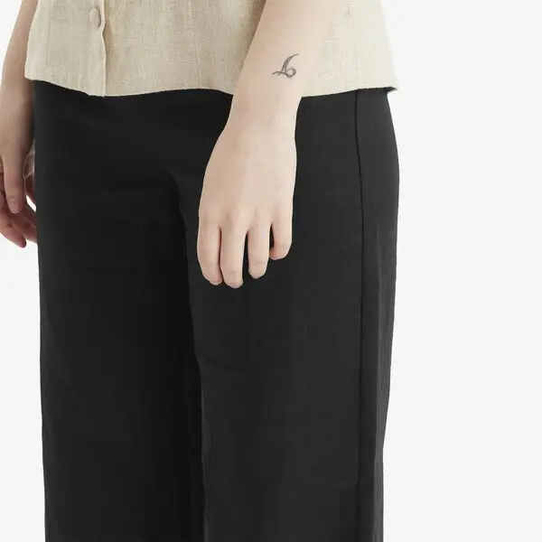 Faithfull The Brand Ilride Linen Pants - Black