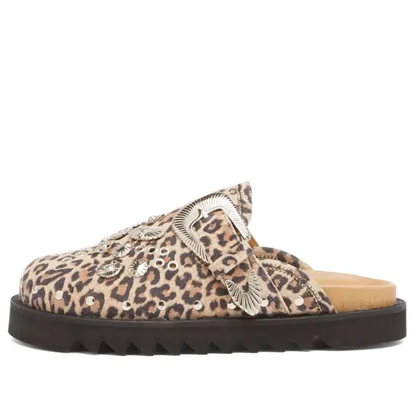 Toga Suede Mule - Leopard Print