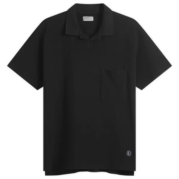 Universal Works Piquet Vacation Polo - Black