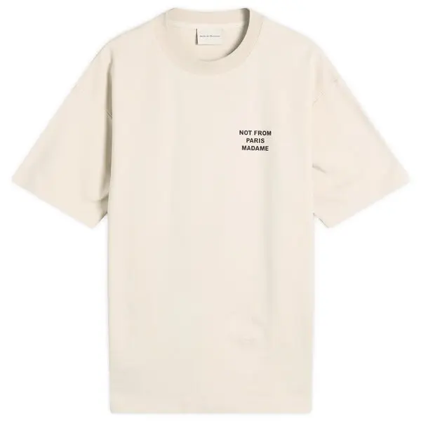 Drole De Monsieur Not From Paris Madame T-shirt - Mastic