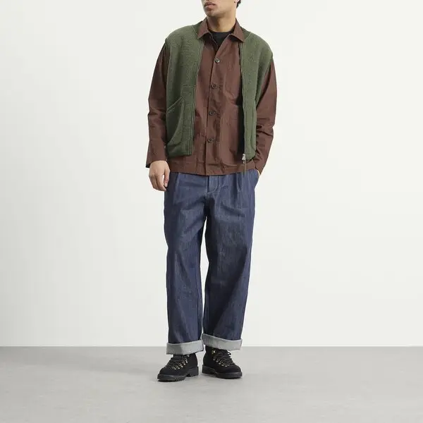 Universal Works Peached Poplin Bakers Overshirt