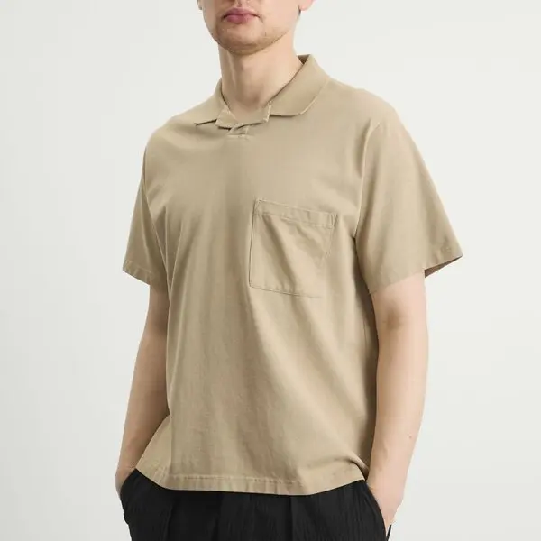 Universal Works Rugby Jersey Oversized Vacation Polo - Sand