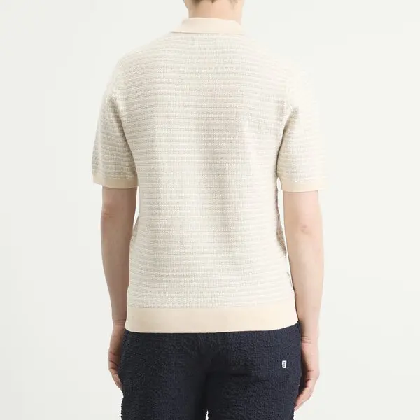 WAX LONDON Naples Mini Geo Knit Polo