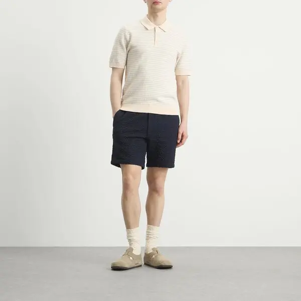 WAX LONDON Naples Mini Geo Knit Polo