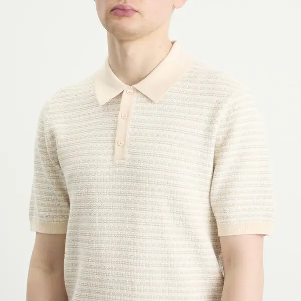 WAX LONDON Naples Mini Geo Knit Polo