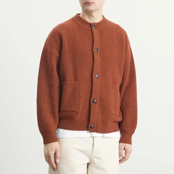 FRIZMWORKS Heavy Wool Cardigan - Brick