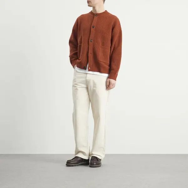 FRIZMWORKS Heavy Wool Cardigan - Brick