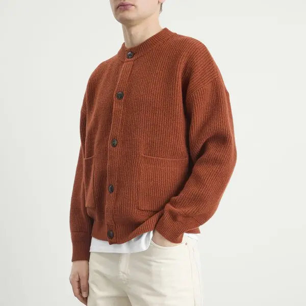 FRIZMWORKS Heavy Wool Cardigan - Brick
