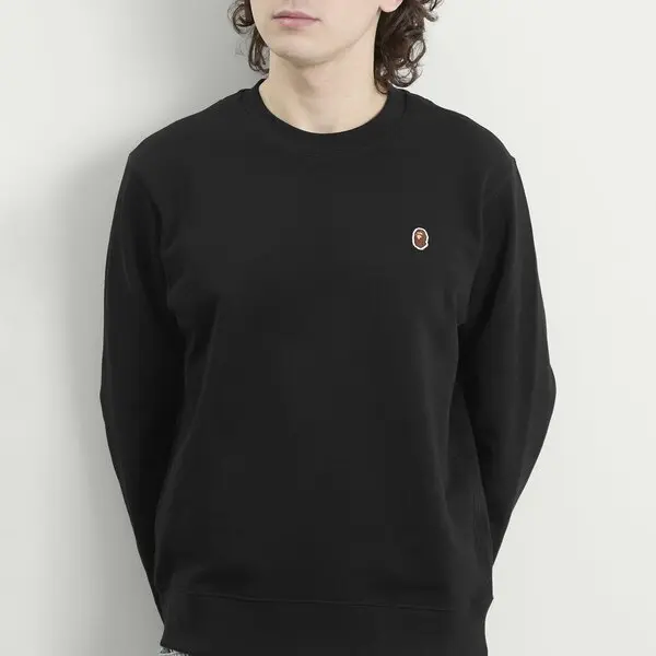 A BATHING APE One Point Crew Neck Sweatshirt