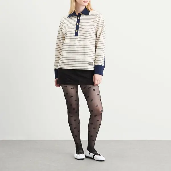 GANNI Butterfly Lace Tights