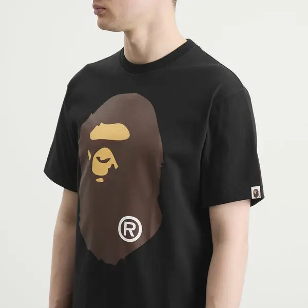 A BATHING APE Big Ape Head Graphic T-shirt - Black