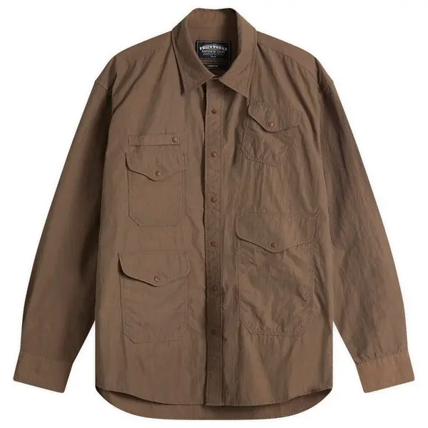 FRIZMWORKS Nylon Utility Overshirt - Brown