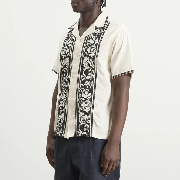 Portuguese Flannel Cross Stitch Vacation Shirt