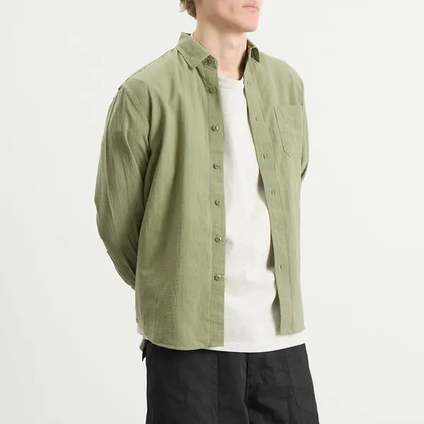 FRIZMWORKS Og Seersucker Shirt - Olive