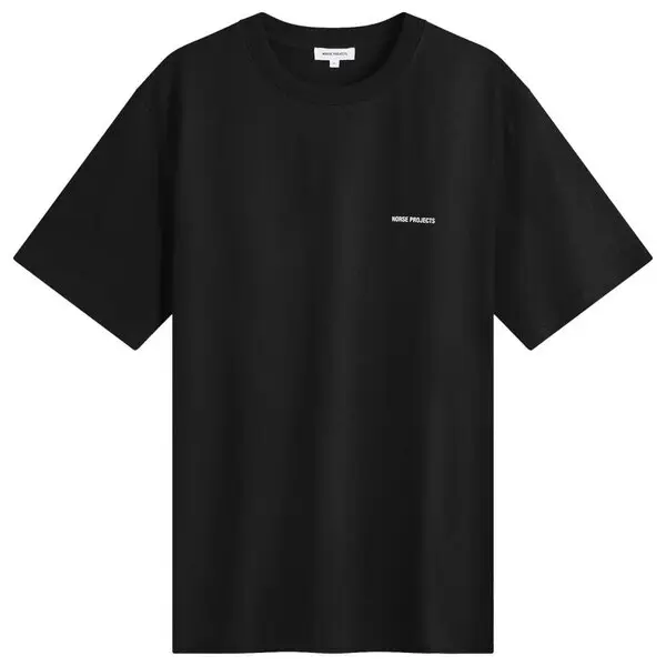 Norse Projects Johannes Logo Print T-shirt - Black