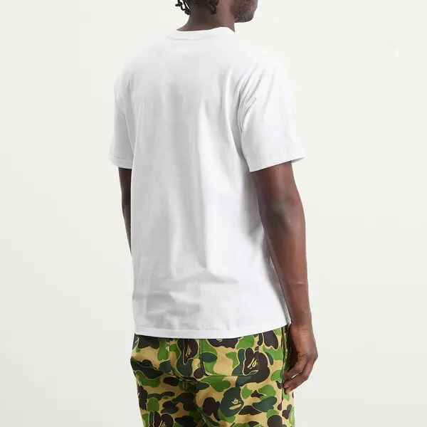 A BATHING APE Colour Camo College T-shirt - White/navy