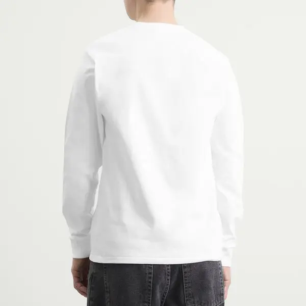 A BATHING APE Long Sleeve College T-shirt - White