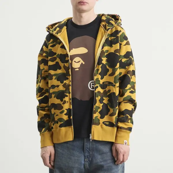 A BATHING APE 1st Camo Full Zip Shark Hoodie
