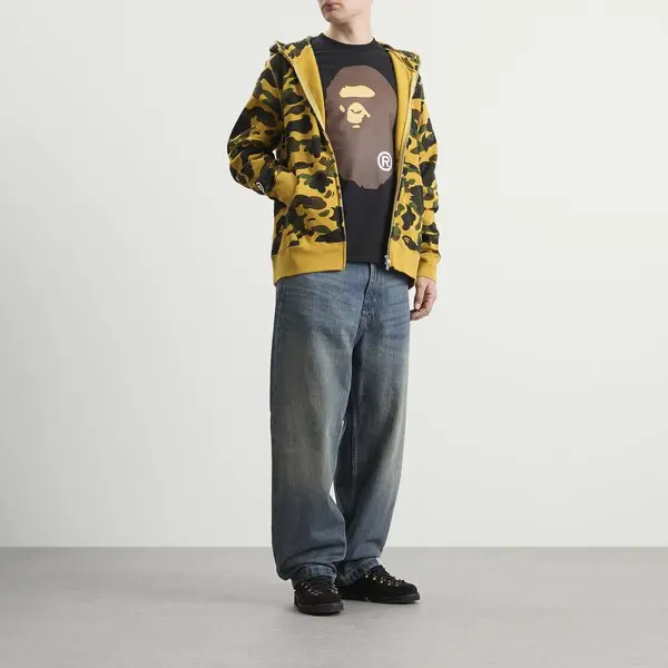 A BATHING APE 1st Camo Full Zip Shark Hoodie