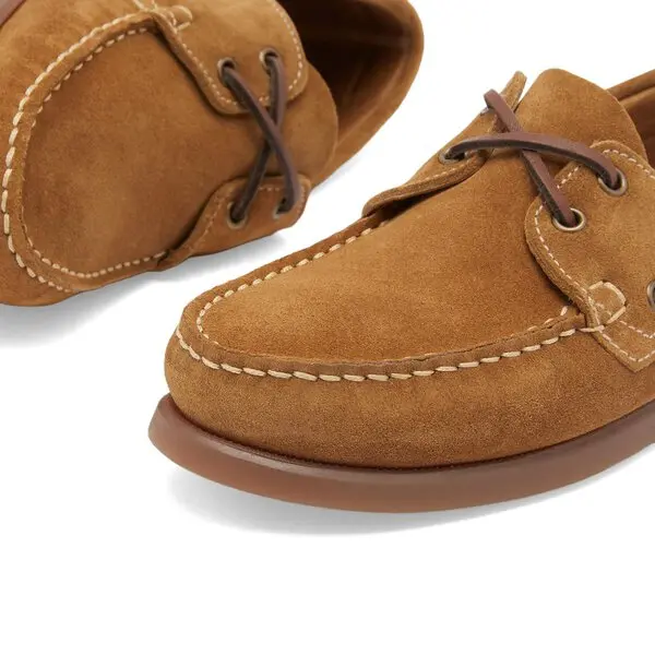 Paraboot Barth Velvet Boat Shoe - Fawn