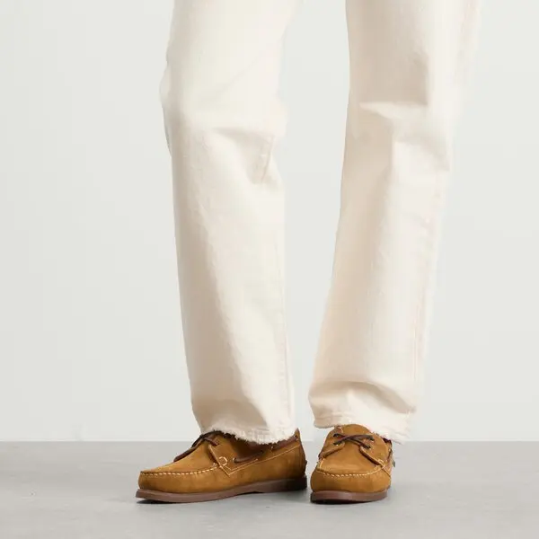 Paraboot Barth Velvet Boat Shoe - Fawn