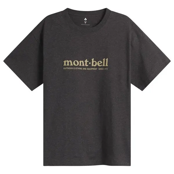 MONTBELL Pear Skin Cotton Logo T-shirt