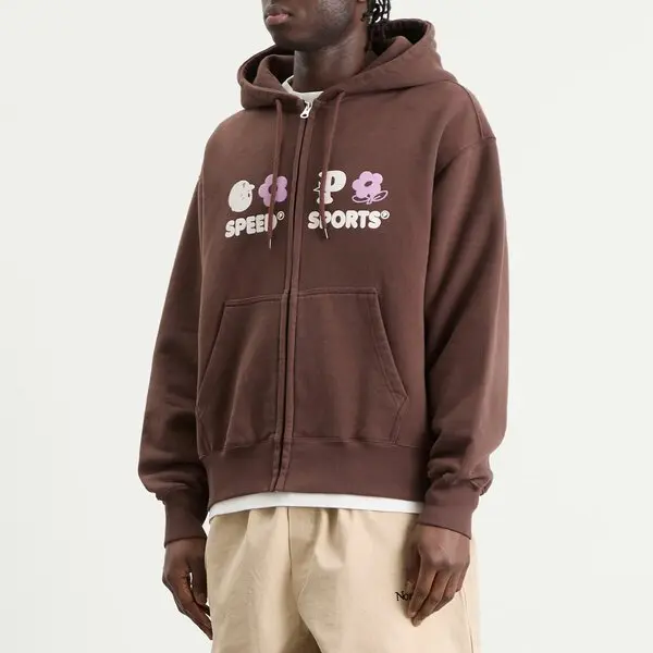 PAWA SPEED SPORTS Multi Monogram Zip Hoodie