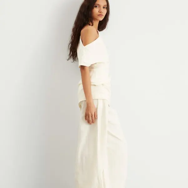 ST. AGNI Asymmetric Mini Dress