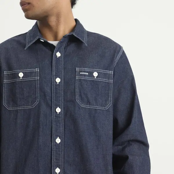 Visvim Mud Wash Denim Shirt
