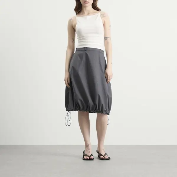 Coperni Technical Tailored Balloon Midi Skirt