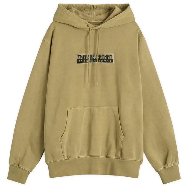 THISISNEVERTHAT Tnt International Hoodie - Moss
