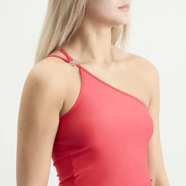 Coperni C-logo One Shoulder Dress