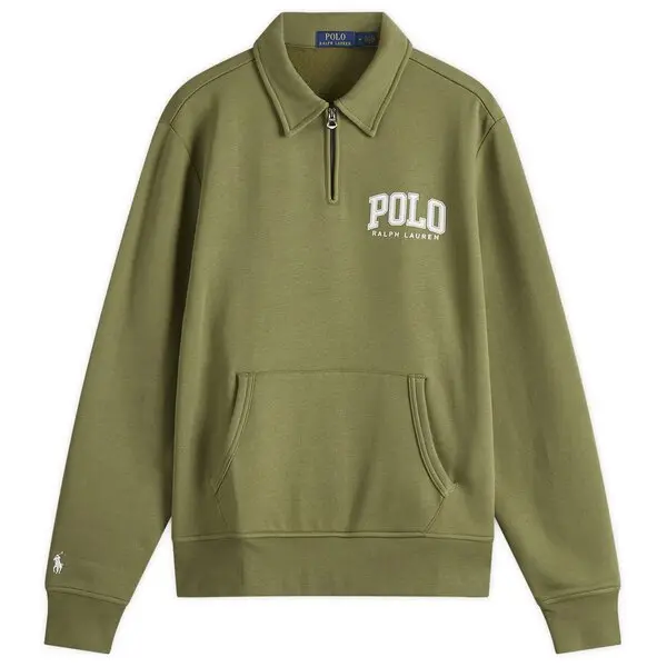 Polo Ralph Lauren Polo Arch Applique Half Zip Sweatshirt - Tree Green