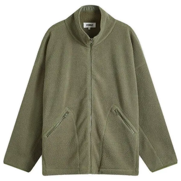 You Must Create Aaron Zip Fleece - Olive