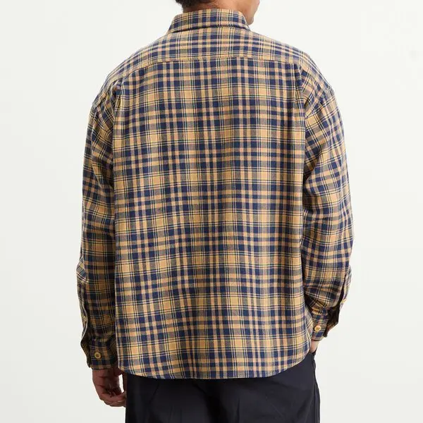Visvim Lumber Check Long Sleeve Shirt - Navy