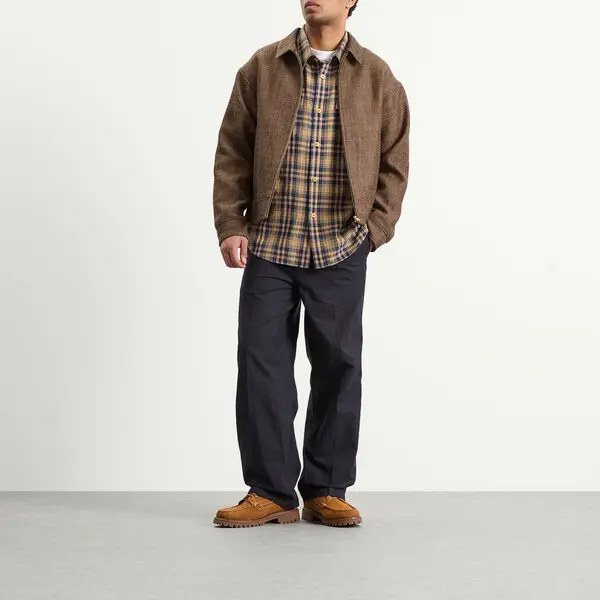 Visvim Lumber Check Long Sleeve Shirt - Navy