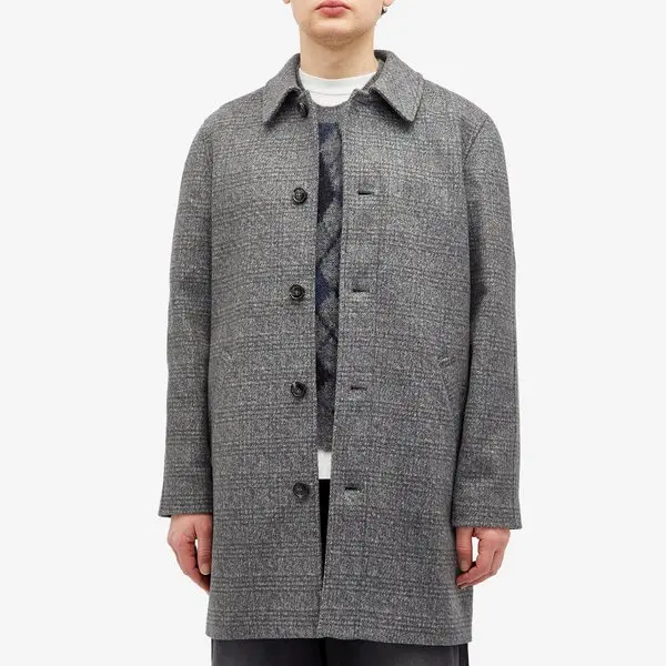 A.p.c. Pete Check Wool Mac