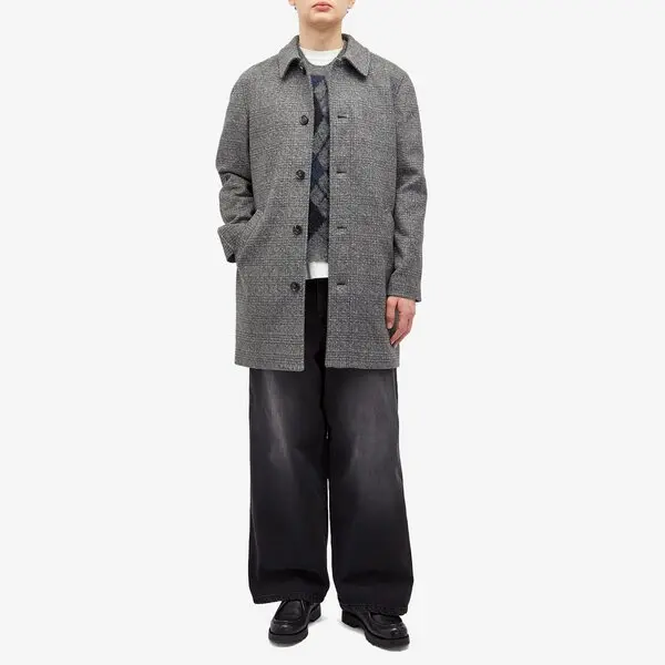 A.p.c. Pete Check Wool Mac