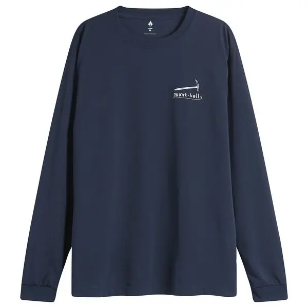 MONTBELL Mountain Gear Wickron Long Sleeve T-shirt - Navy