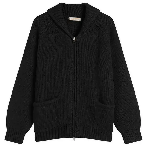 FRIZMWORKS Cowichan Zip Up Cardigan - Black