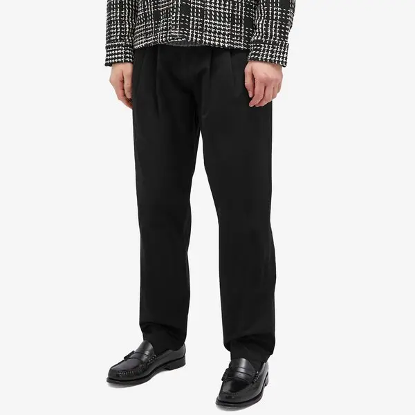 WAX LONDON Raleigh Pleat Twill Trousers