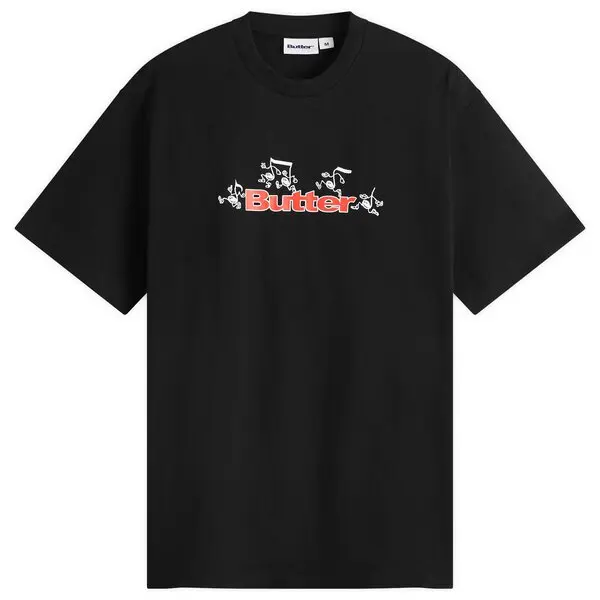 BUTTER GOODS Tempo Logo T-shirt - Black