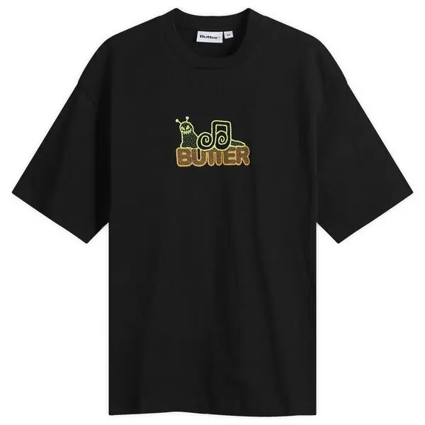 BUTTER GOODS Snail T-shirt - Black
