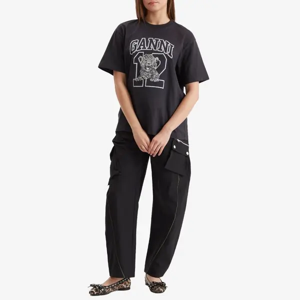 GANNI Stretch Shell Elasticated Cargo Pants Presented End